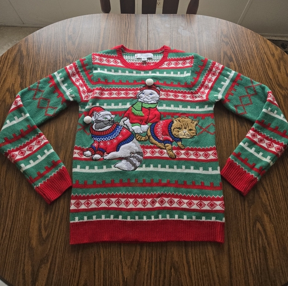 Jolly Sweaters | Sweaters | Ugly Christmas Sweater Cats | Poshmark